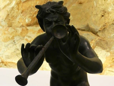 Satyr with flutes